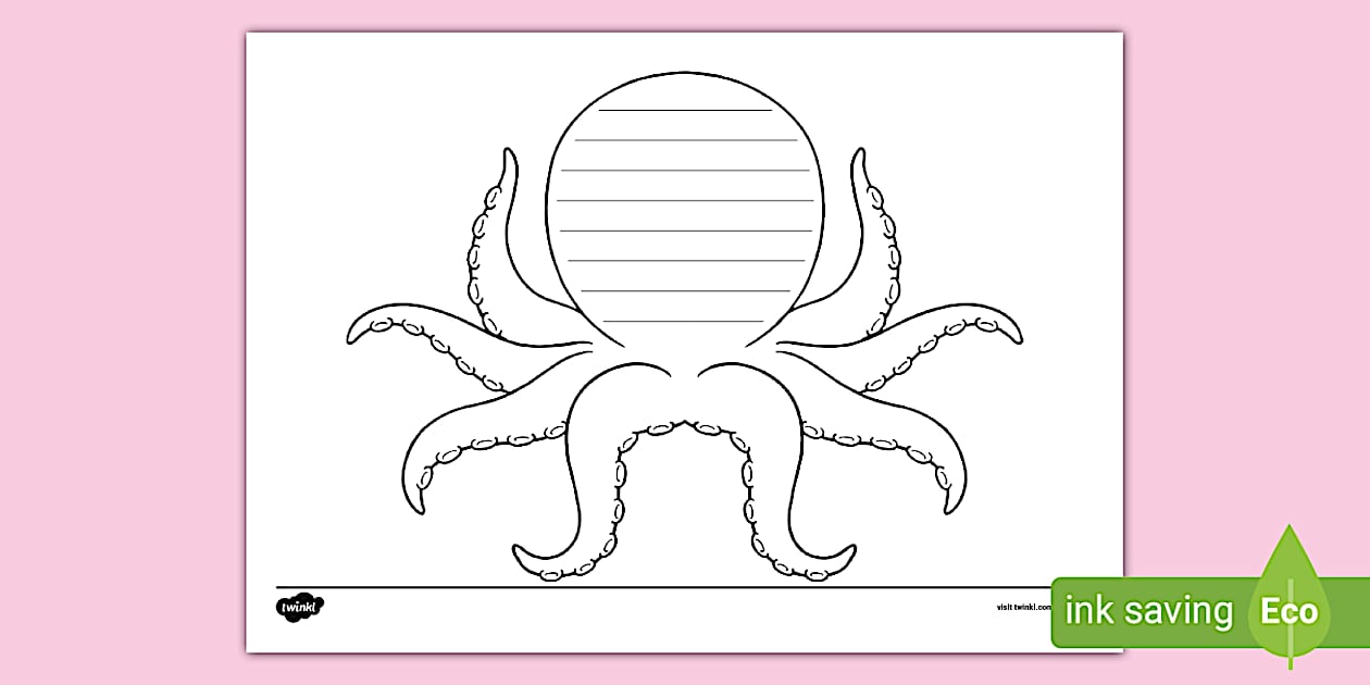 Octopus Writing Template (teacher made) - Twinkl