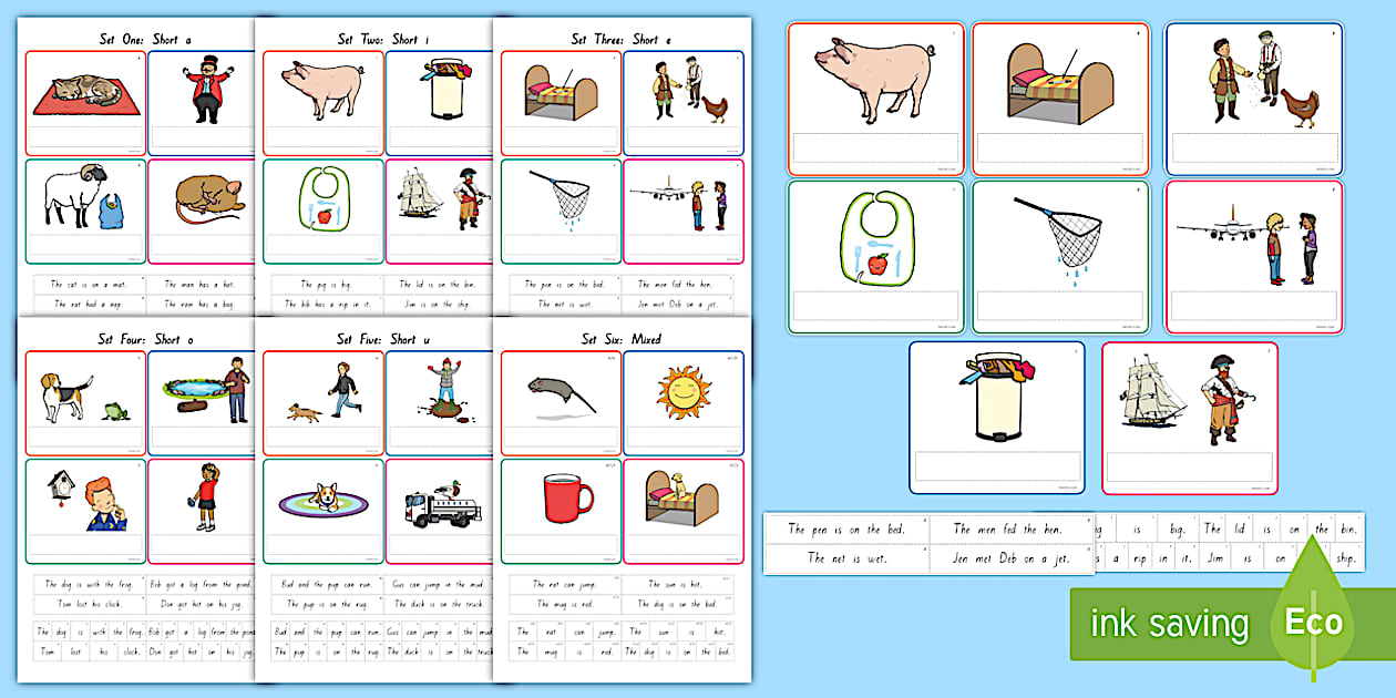 Decodable Story Pictures Activity (teacher made) - Twinkl