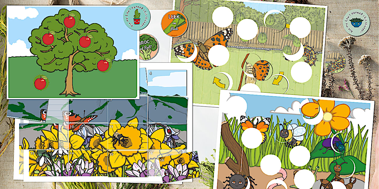 Spring Stickers & Activities - Bumper Pack (teacher made)