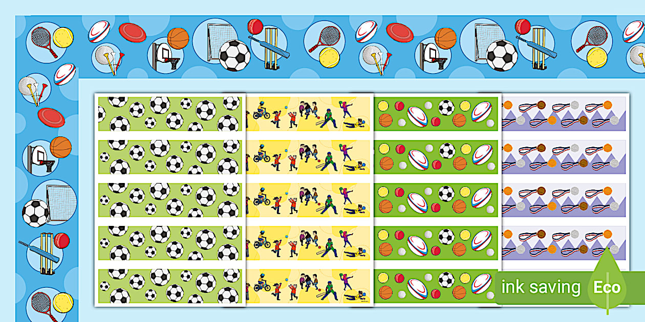 Qatar National Sports Day Display Borders (teacher made)