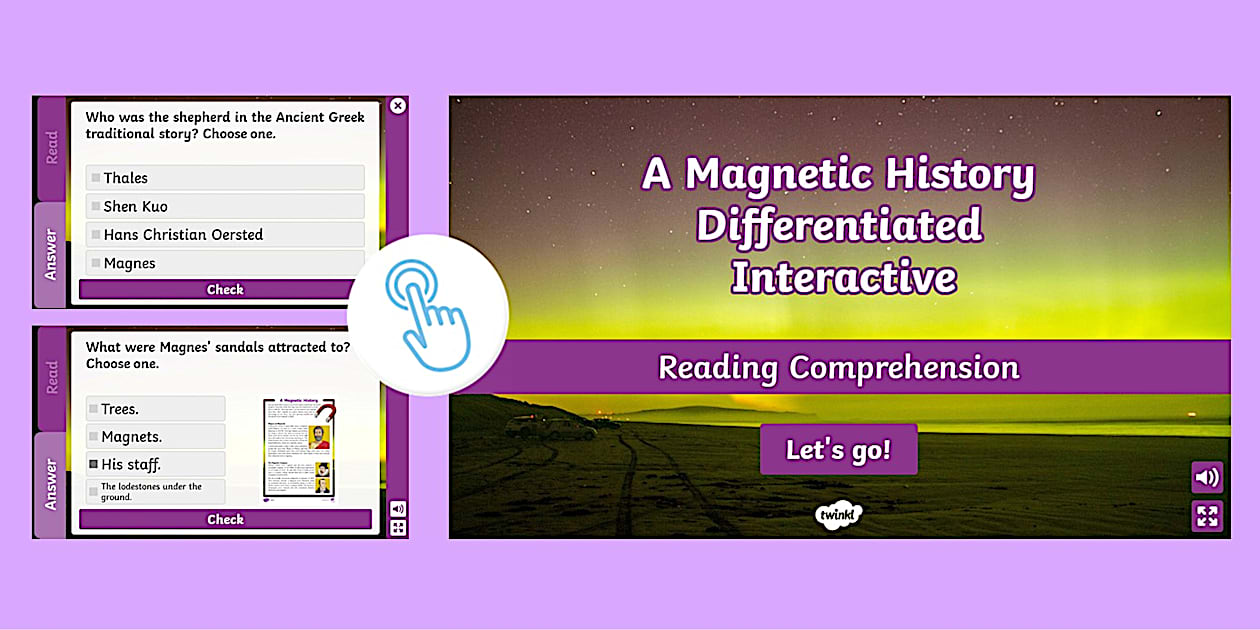 Magnetic History Differentiated Reading Interactive Comprehension