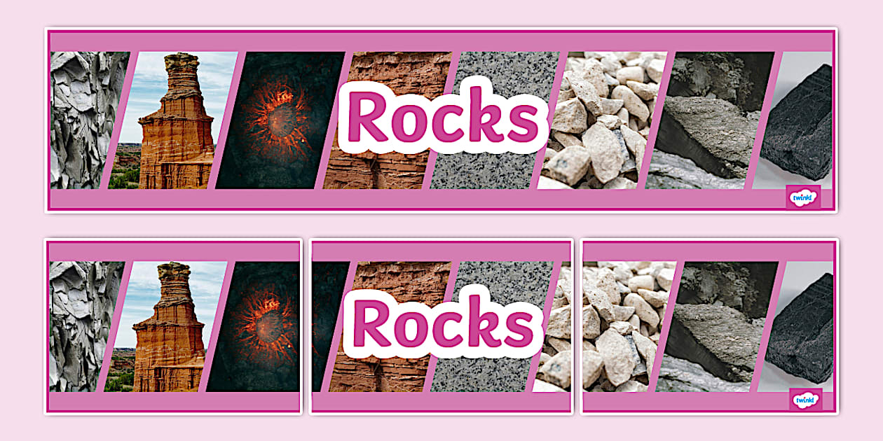 Rocks Photo Display Banner (teacher made) - Twinkl