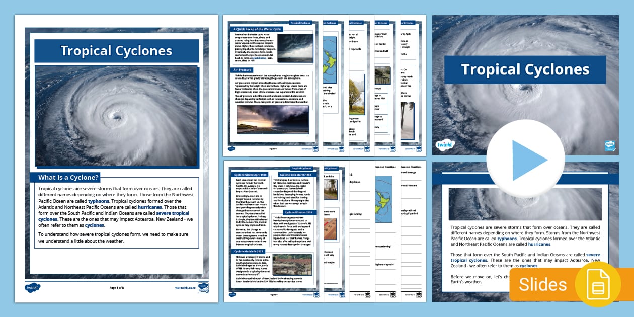 Hurricane Science Pack: PowerPoint Slides for Kids