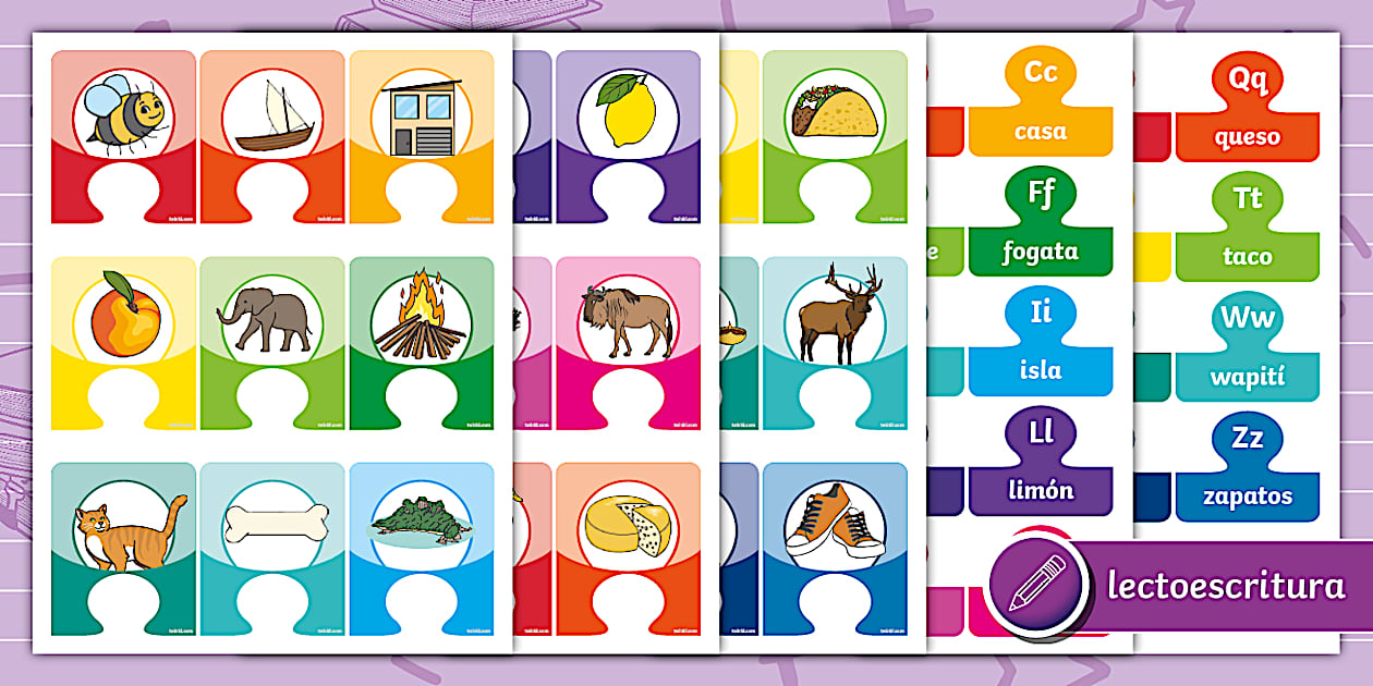 Hoja de actividad: Rompecabezas del alfabeto - Twinkl