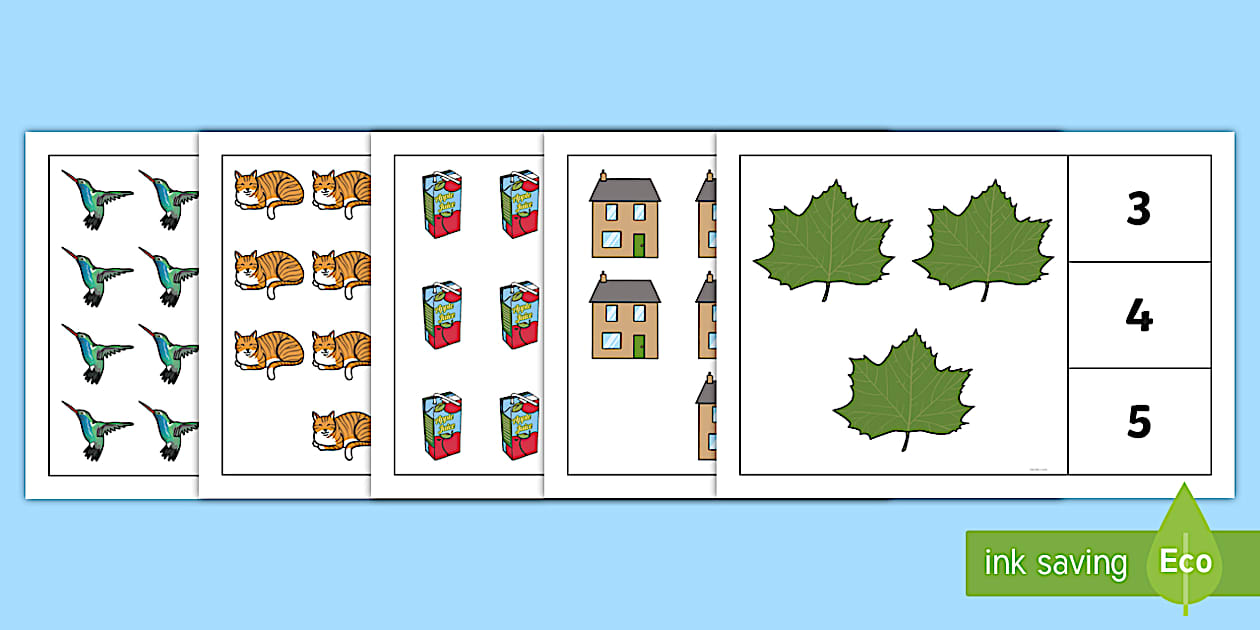 Editable Counting Quantities Matching Activity - Twinkl