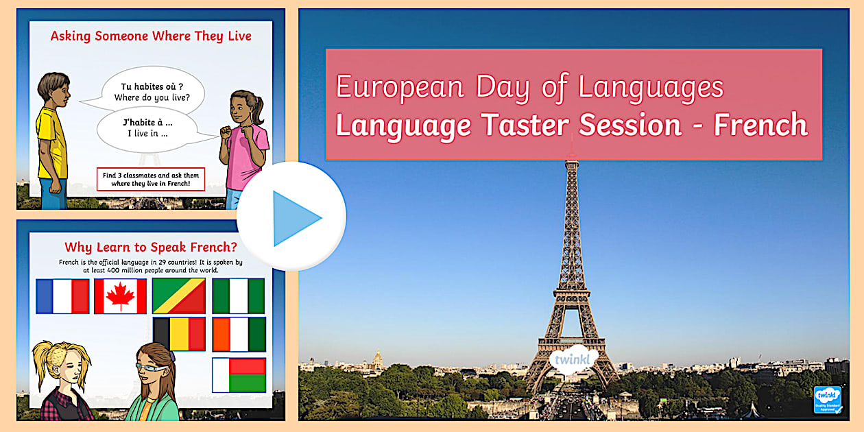 European Day of Languages Speaking French CfE Second Level PowerPoint