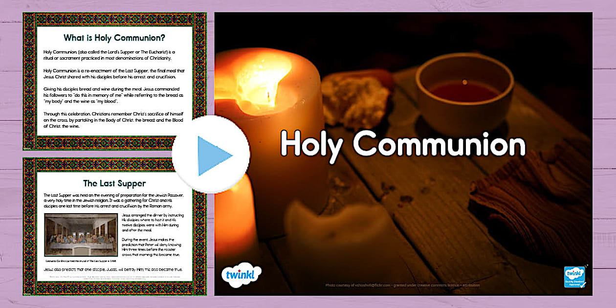 Holy Communion Materials PowerPoint (teacher made) - Twinkl