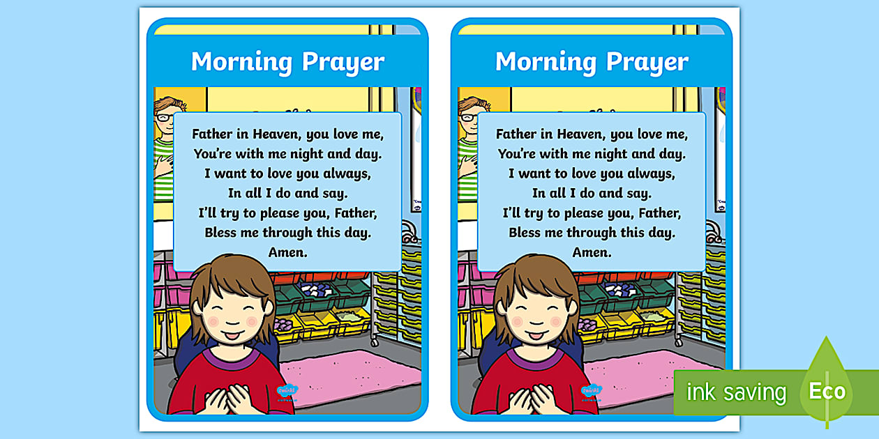 Prayer Print-Out | Small Prayer for Children | Twinkl