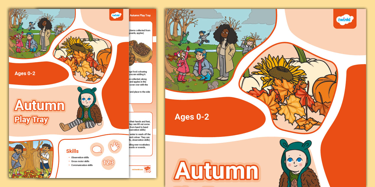 Northern Ireland EYFS Age 0-2 Play Tray: Autumn - Twinkl