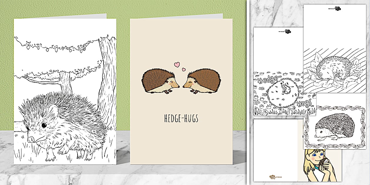 Hedgehog Card Pack | Twinkl Party (teacher made) - Twinkl
