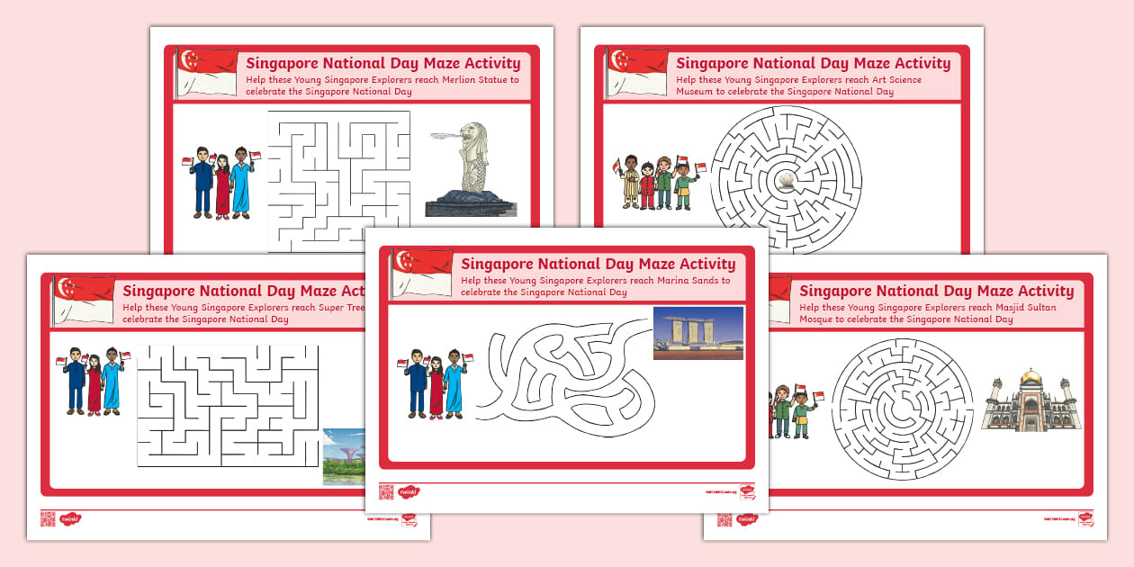 Singapore National Day Maze Activity