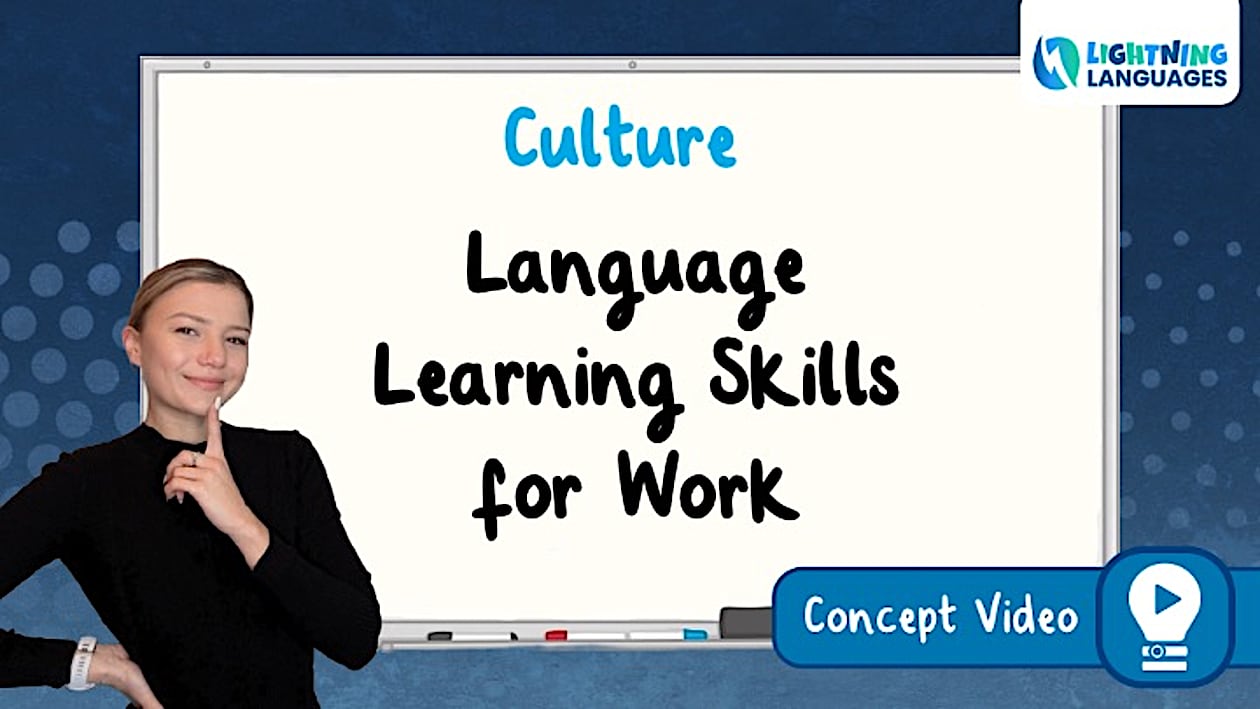 👉 Language Learning Skills for Work | Languages Culture Concept Video