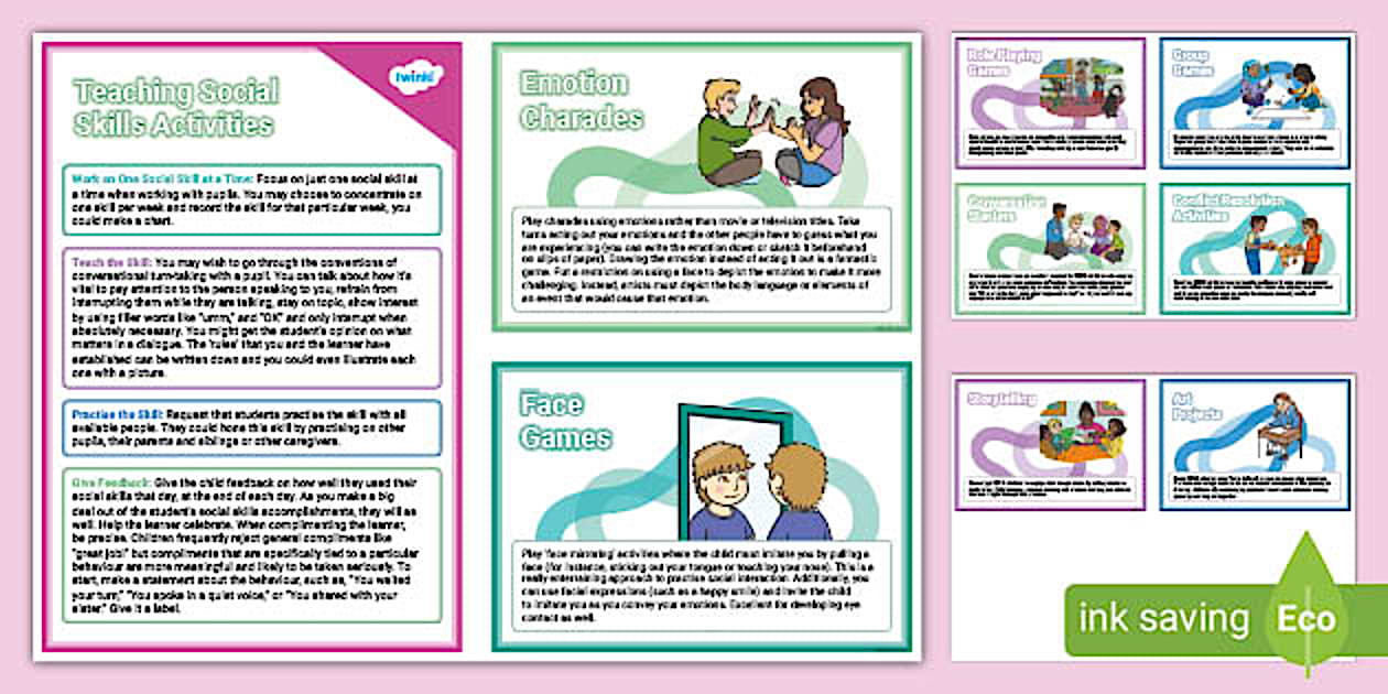 SEND:Developing Social Skills Activities (teacher made)