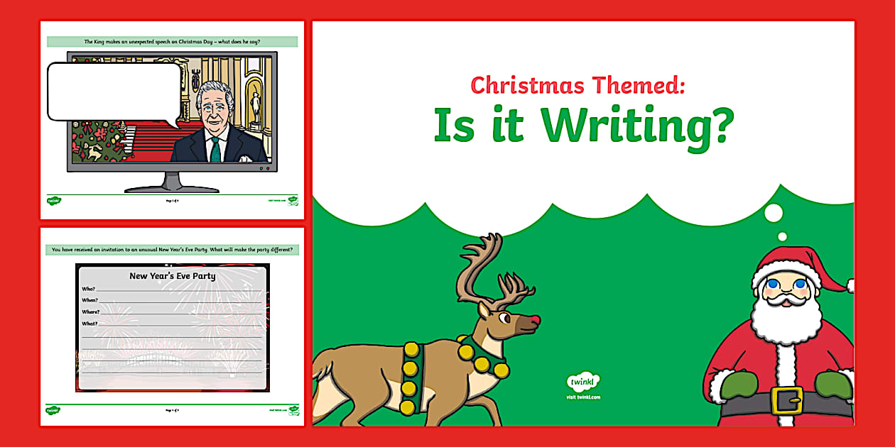 Is It Writing? Christmas Activity Booklet