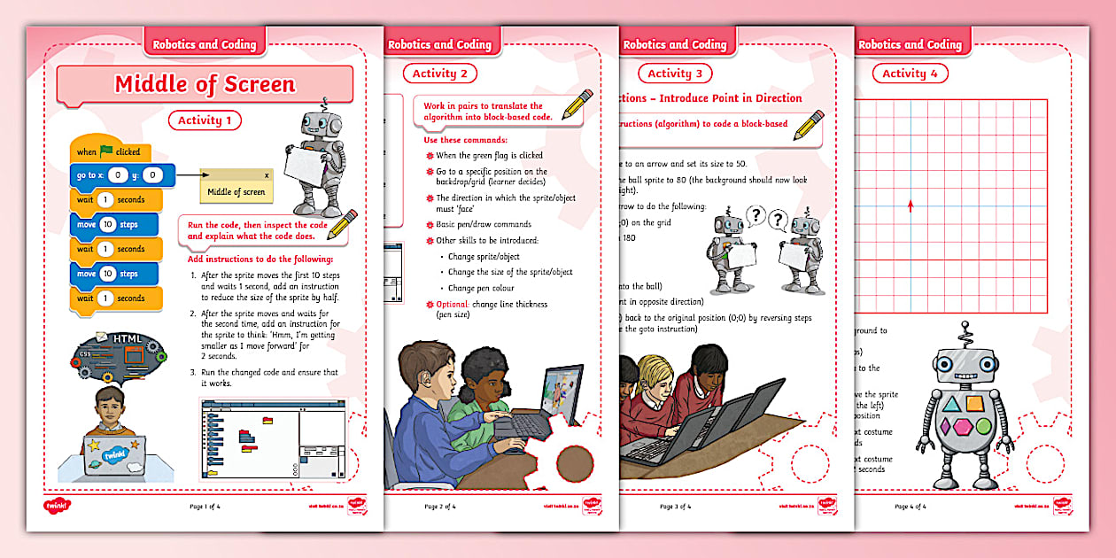 Robotics And Coding Block Based Coding Middle Of Screen
