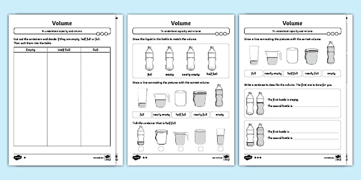 👉 Maths Capacity and Volume | Measures | Maths Resources