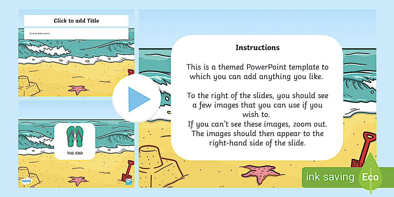 Summer Background for PowerPoint (Teacher-Made) - Twinkl