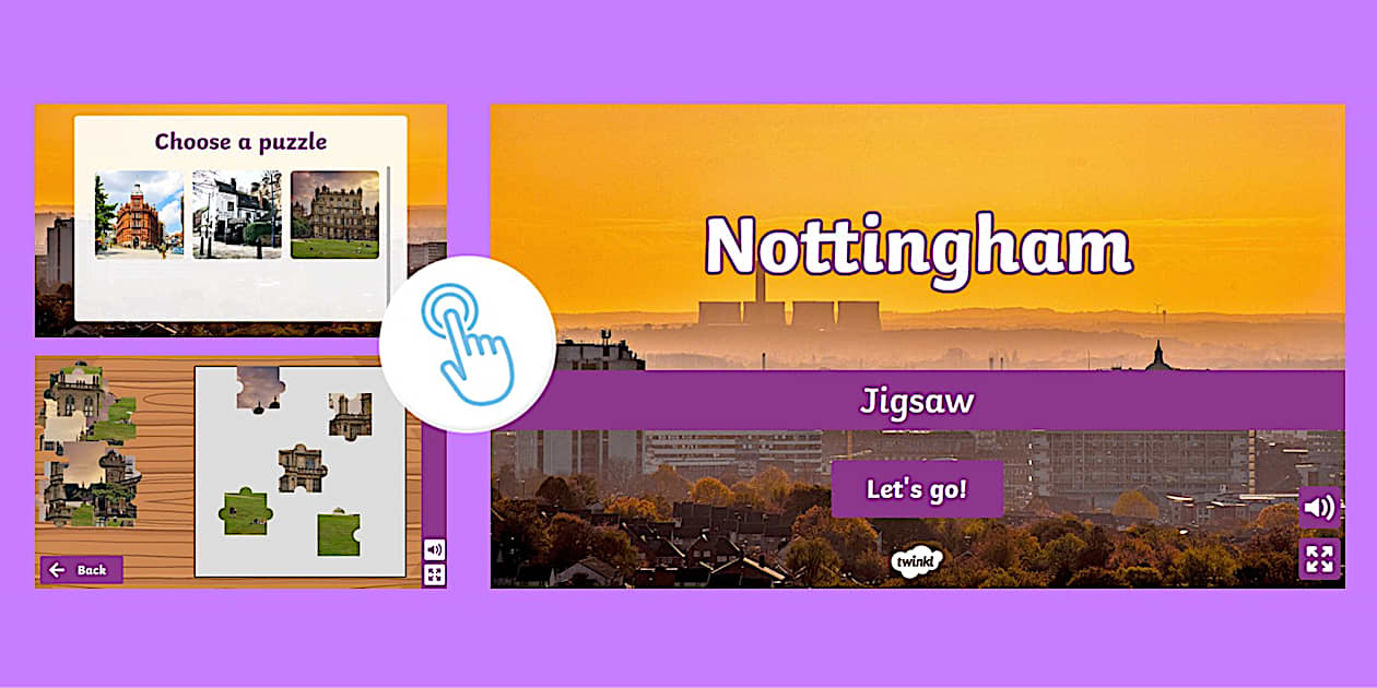 Nottingham Interactive Jigsaw (teacher made) - Twinkl