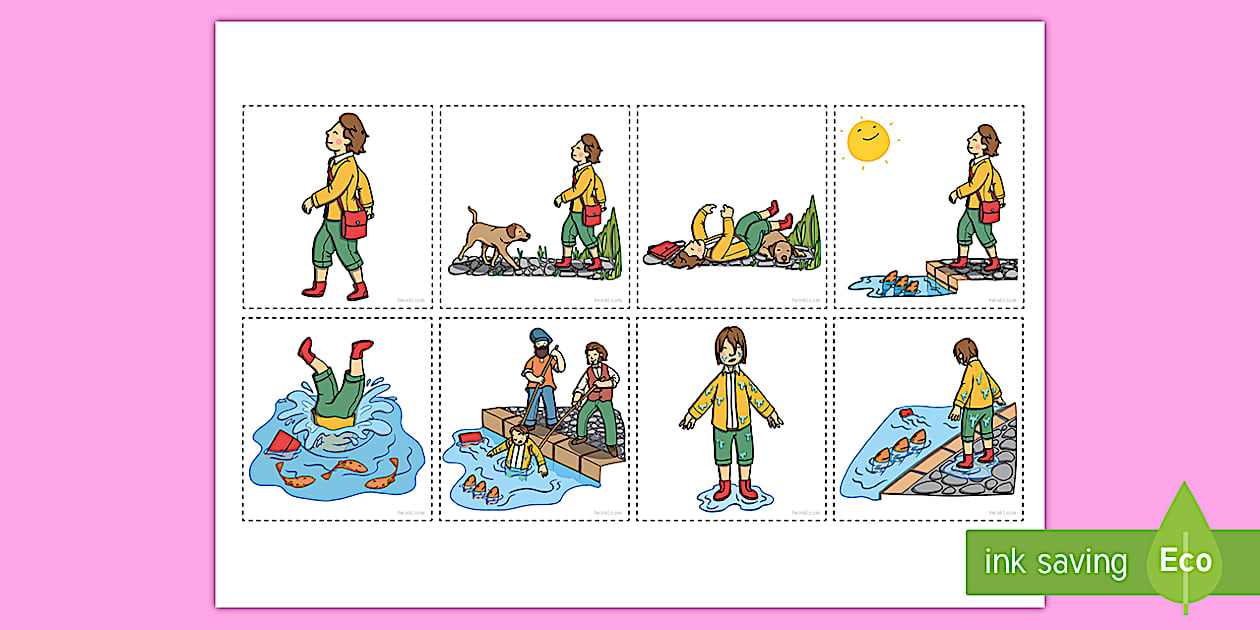 Hans Guck in die Luft Schreibvorlage: Bildergeschichte