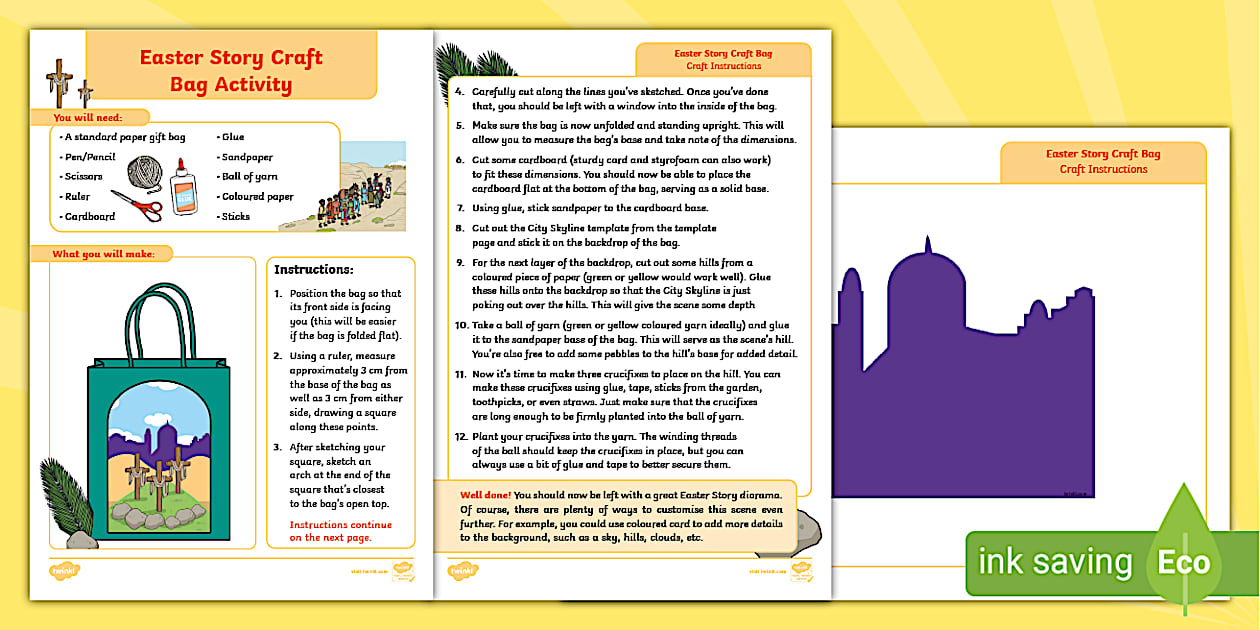Easter Story Craft Bag Activity - Easter | Twinkl - Twinkl