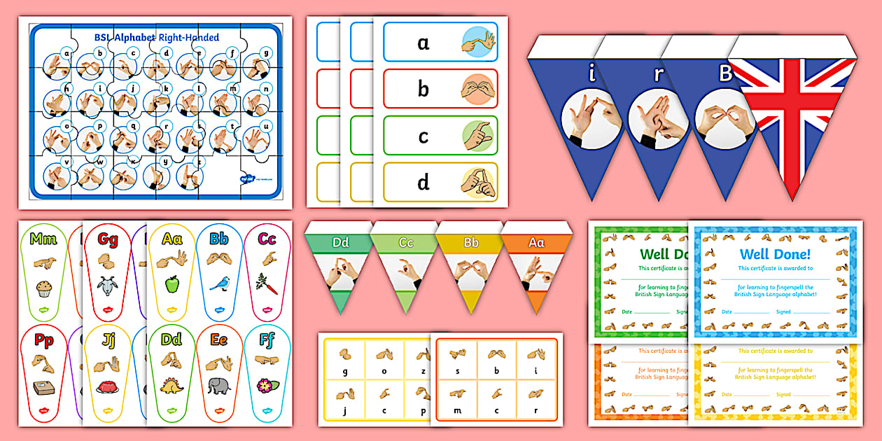 ABCDEFGHI in Sign Language | BSL Alphabet - Twinkl