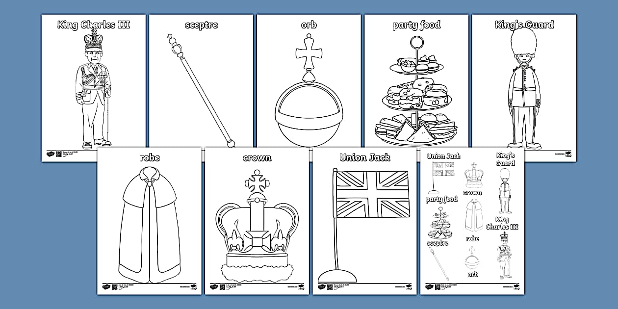 Royal Celebration Colouring EYFS Resource Sheets - Twinkl