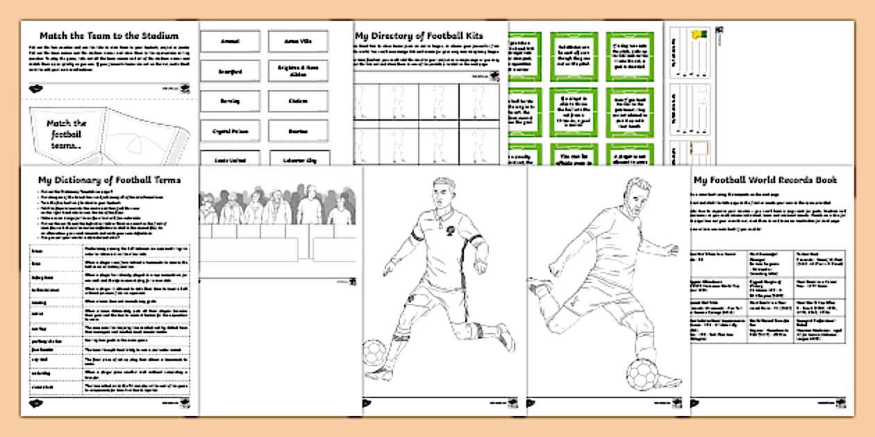 My Football Lapbook - Home Education Resources - Twinkl