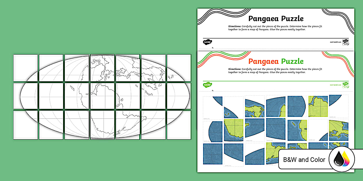 Pangaea Puzzle | Science and Geography | Twinkl USA - Twinkl