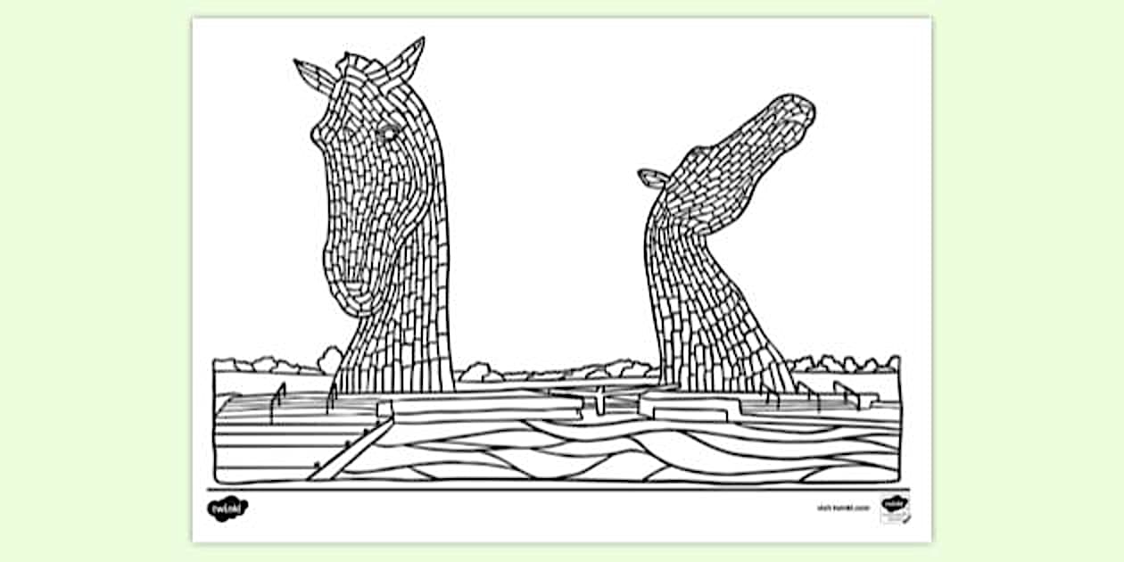 Kelpies Colouring Sheet (teacher made) - Twinkl