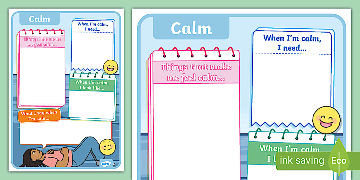 Calm Chart (Teacher-Made) - Twinkl