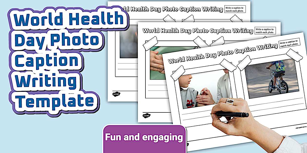 World Health Day Photo Caption Writing Template