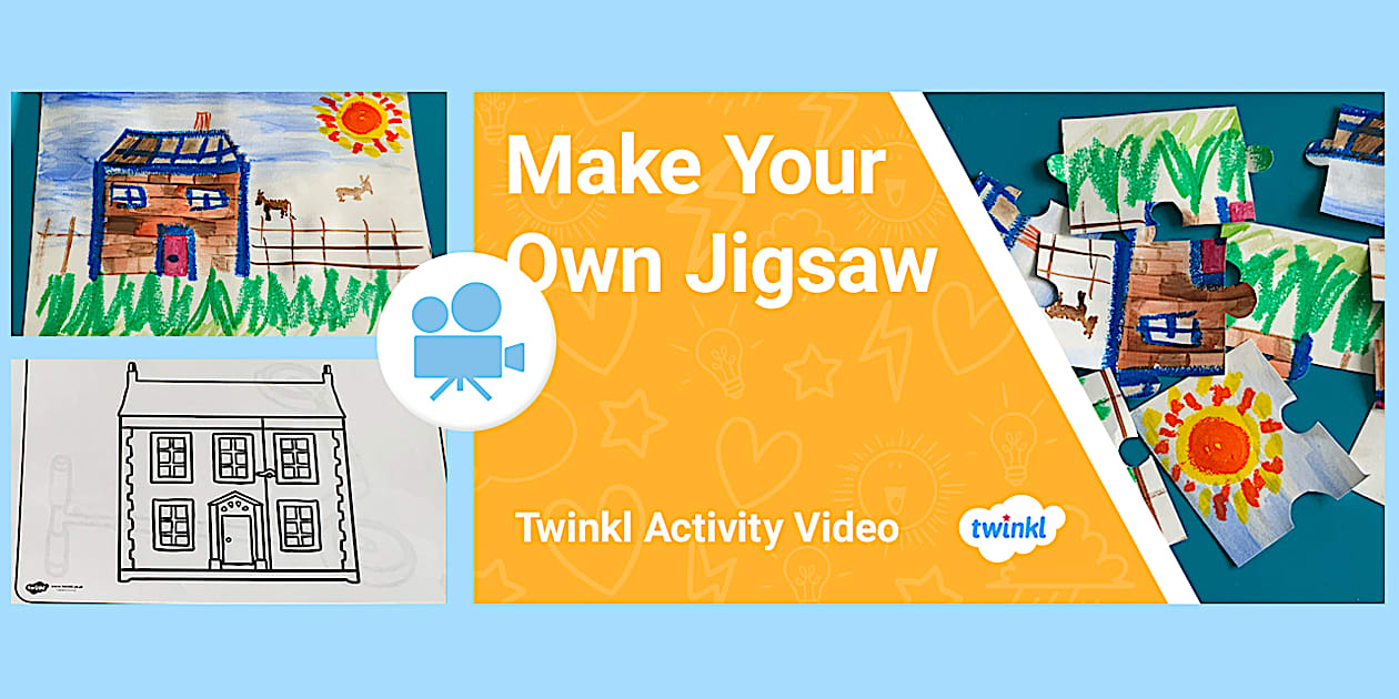 Easy DIY Colouring Jigsaw Puzzle | EYFS Fine Motor Skills