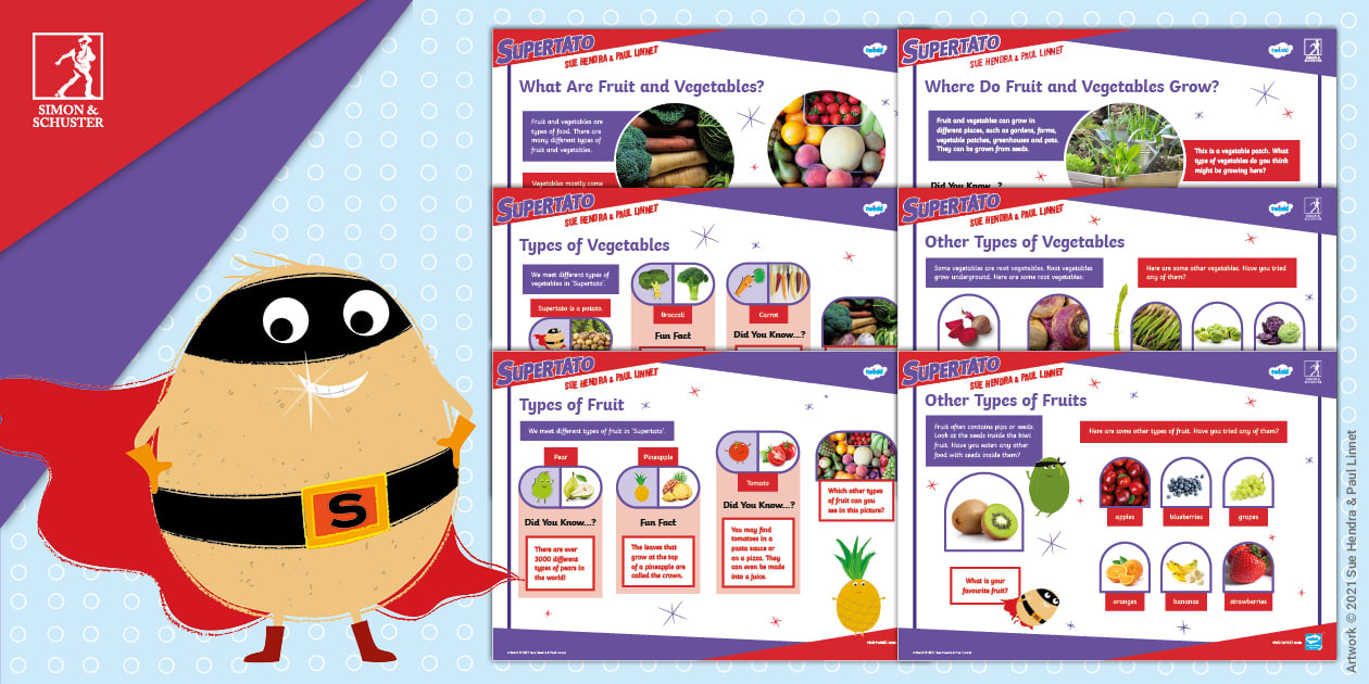 Supertato: Fruit and Vegetables Fact Cards