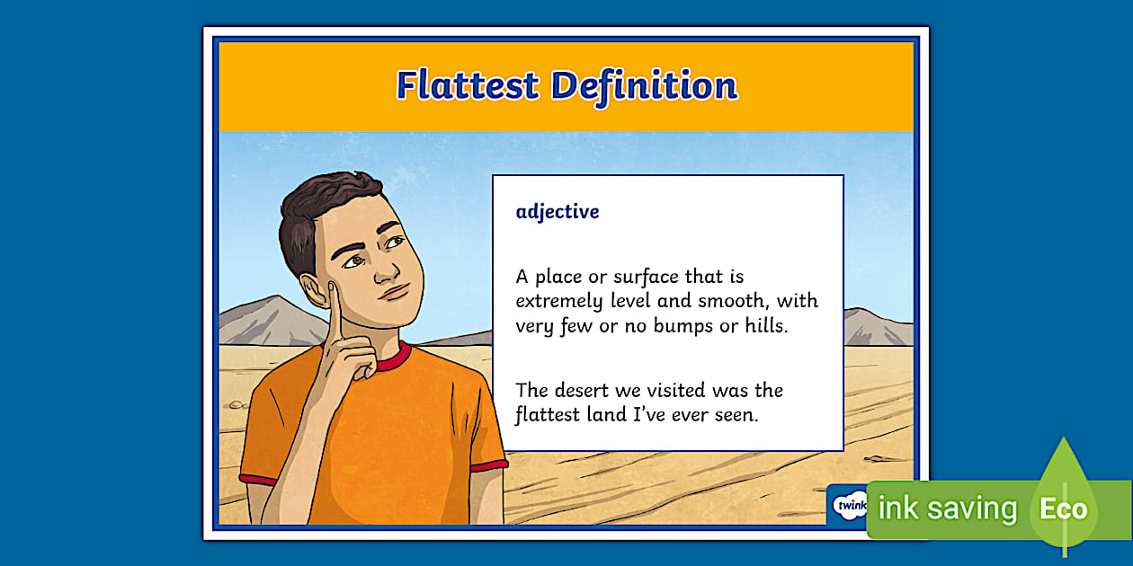 Flattest Definition Display Poster
