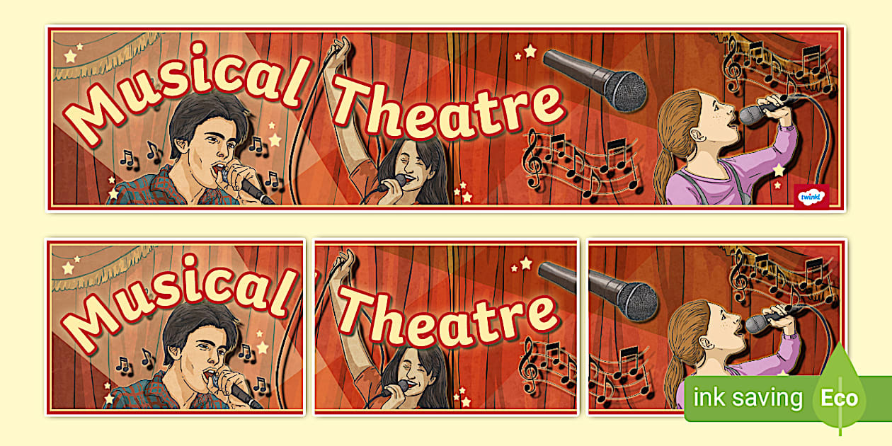 Musical Theatre Display Banner - KS2 (teacher made) - Twinkl