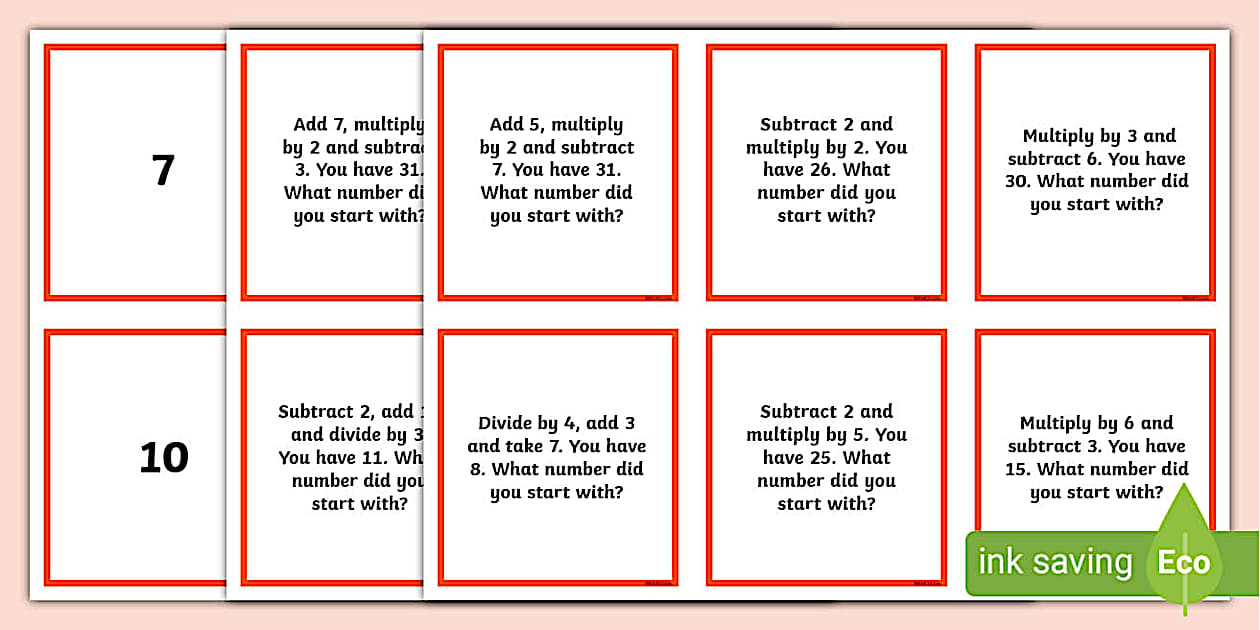 👉 Guess My Number Matching Cards - Twinkl