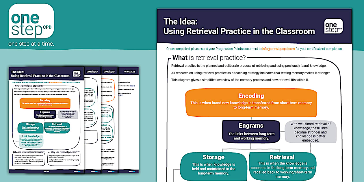 CPD: Using Retrieval Practice Examples for the Classroom
