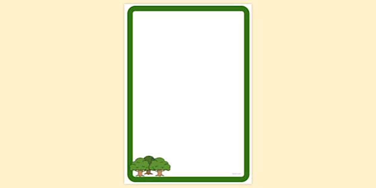 Trees page border for KS2 Page Border | Page Border | Twinkl