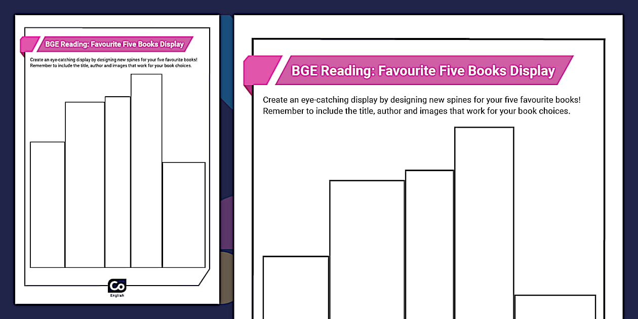 BGE Reading: Favourite Five Books Display (teacher made)