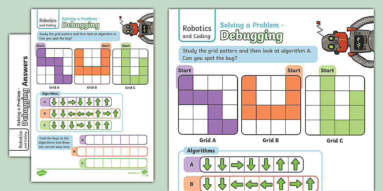 Robotics and Coding Algorithmic Thinking Debug the Algorithm