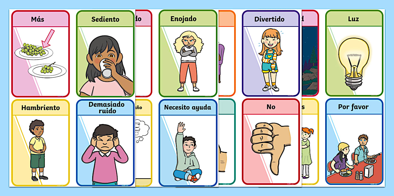 Tarjetas de comunicación no verbal- Guía de trabajo