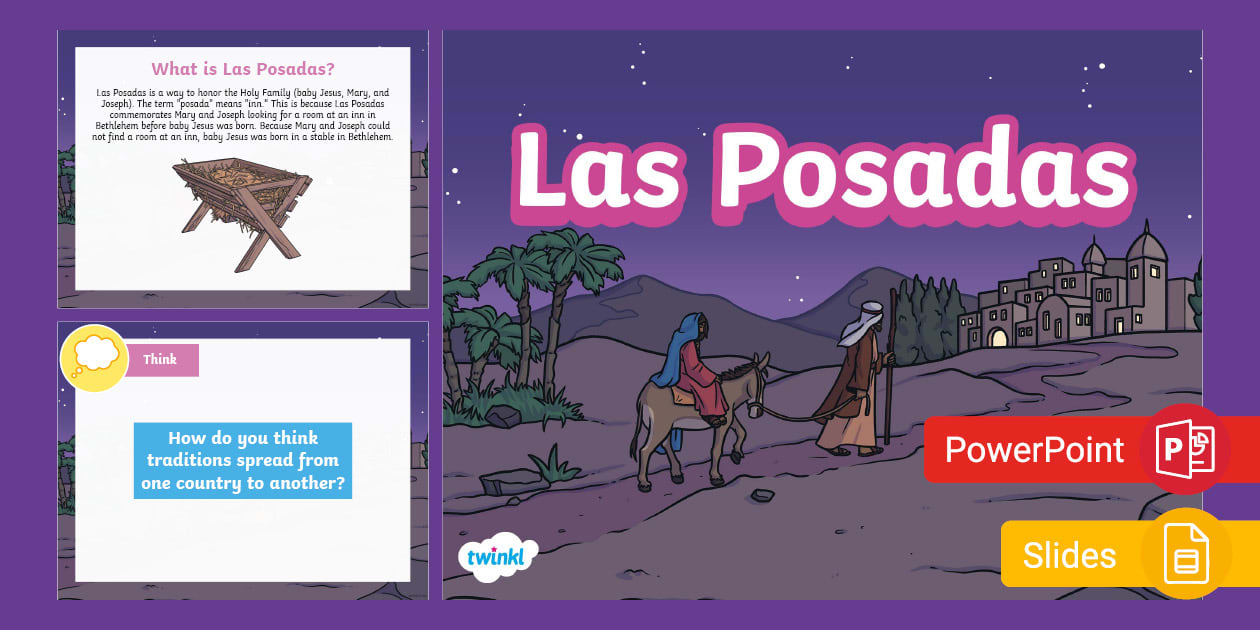 Las Posadas PowerPoint & Google Slides for 3rd-5th Grade