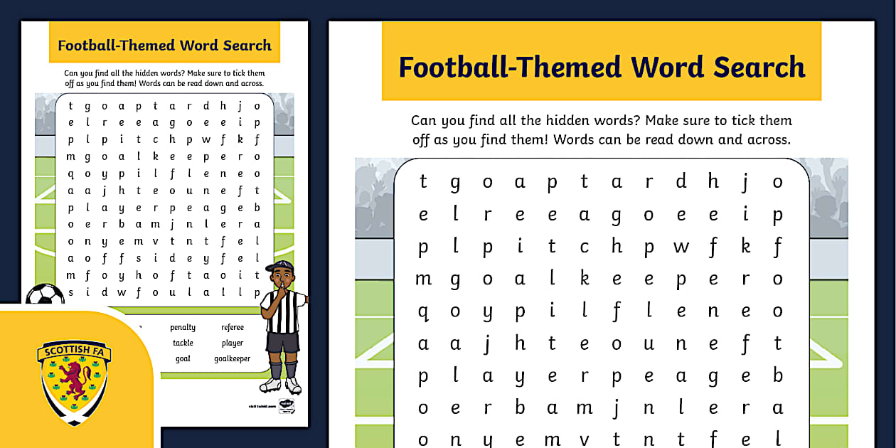 FREE! - Scottish Football-Themed Word Search - Twinkl