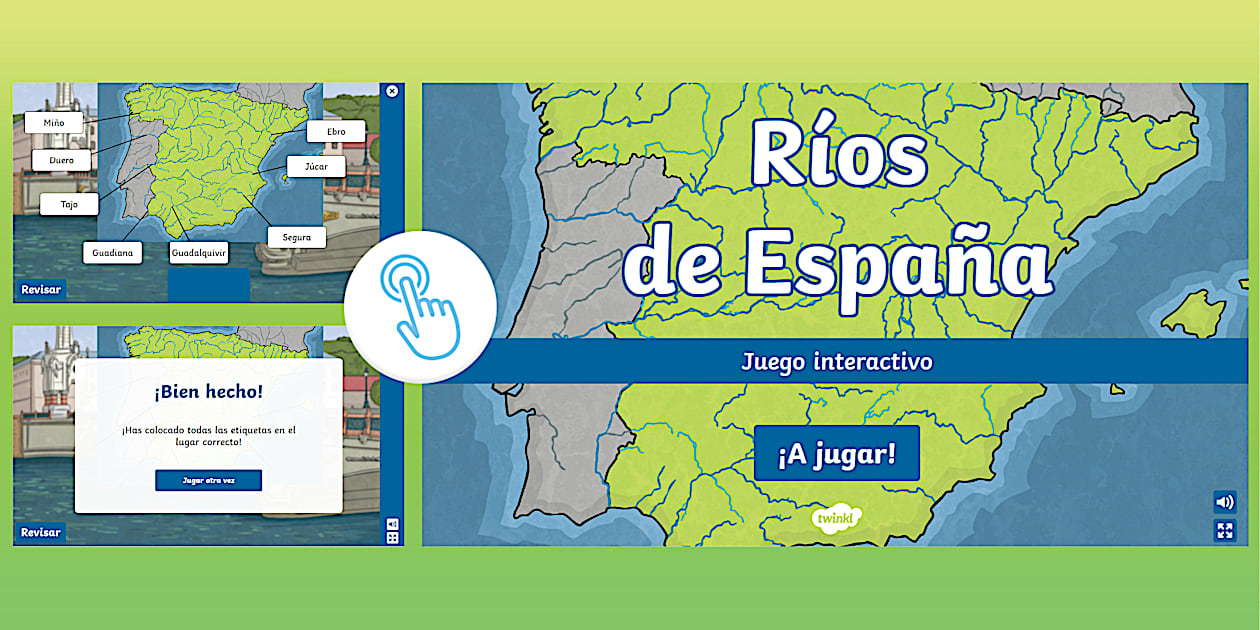 Juego interactivo: Ríos de España (professor feito)