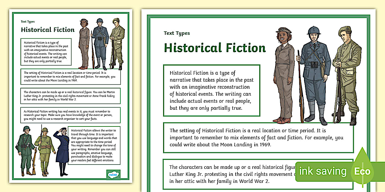 Historical Fiction - Text Type Poster (teacher made)