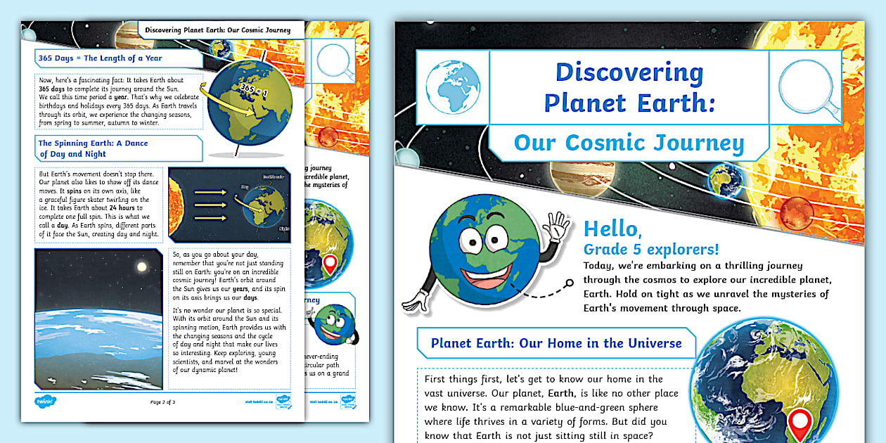 Discovering Planet Earth: Our Cosmic Journey (Teacher-Made)