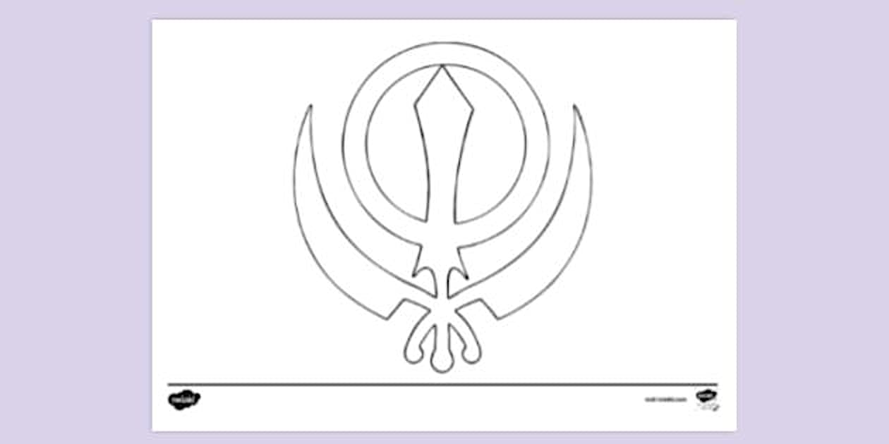 Sikhism Fasting Colouring Sheet | Colouring Sheets - Twinkl