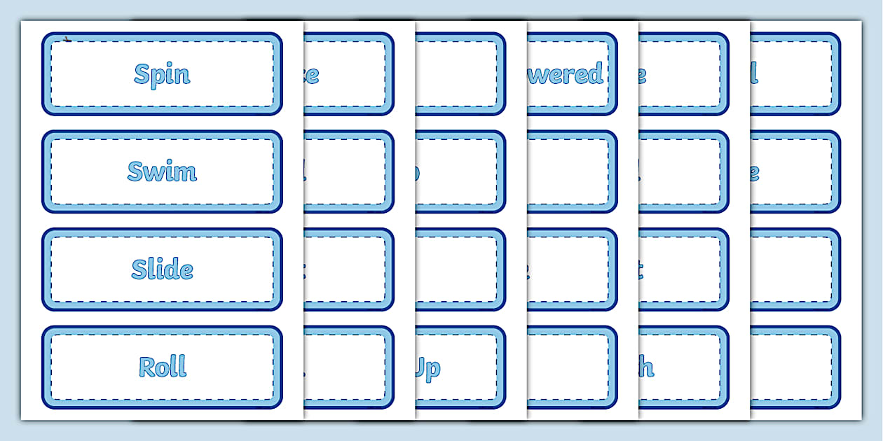 How They Move Word Cards (teacher made) - Twinkl