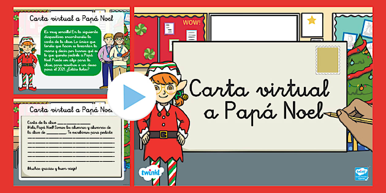 Carta virtual a Papá Noel | Navidad (teacher made) - Twinkl