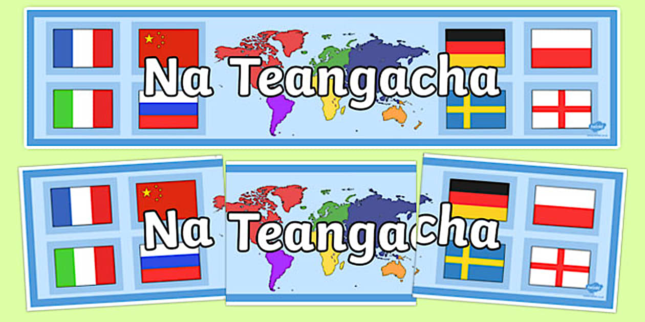 Languages Display Banner Irish Gaeilge (teacher made)